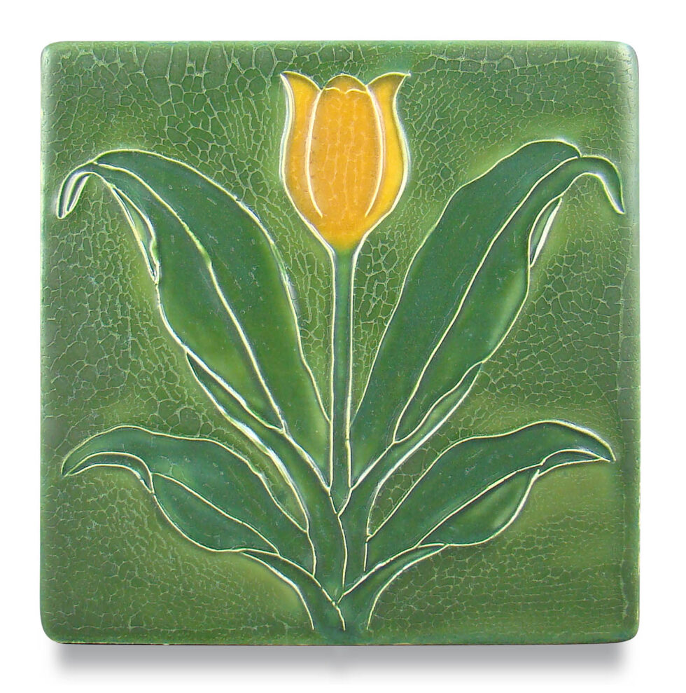 Heirloom Tulip Tile - Ephraim Pottery