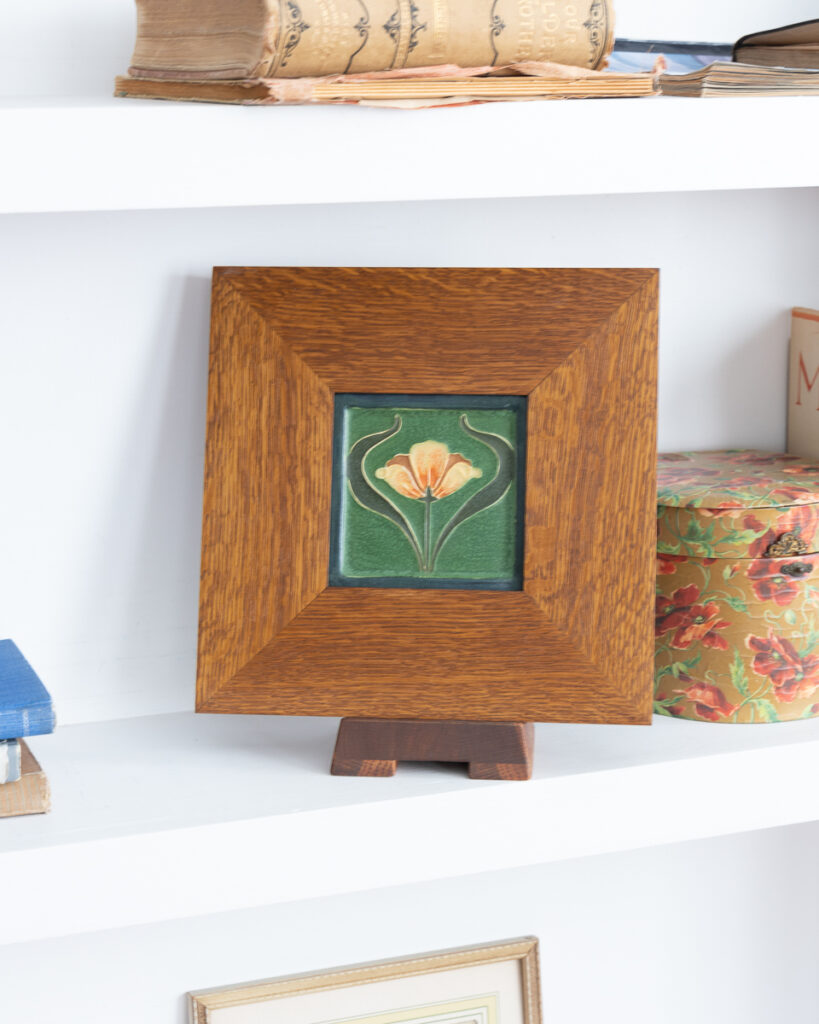 Nouveau Poppy Tile - Ephraim Pottery