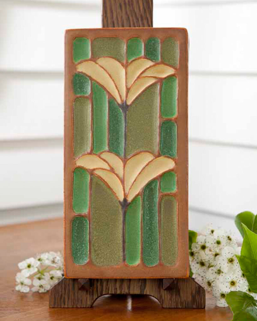 Prairie Ginkgo Tile - Ephraim Pottery